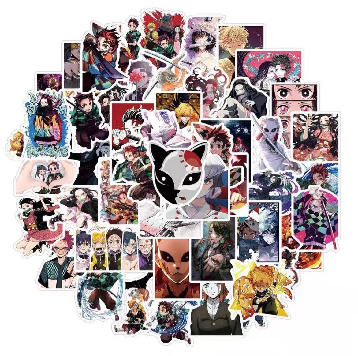 Demon-slayer Random Sticker Set / Demon Slayer Cartoon Stickers ...