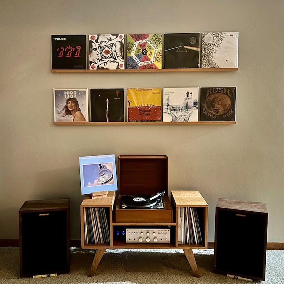 Handmade Lowboy Record Player Console Customizable Vinyl - Etsy