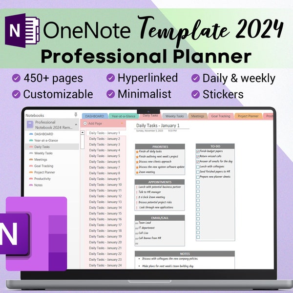 Planner Template - Etsy