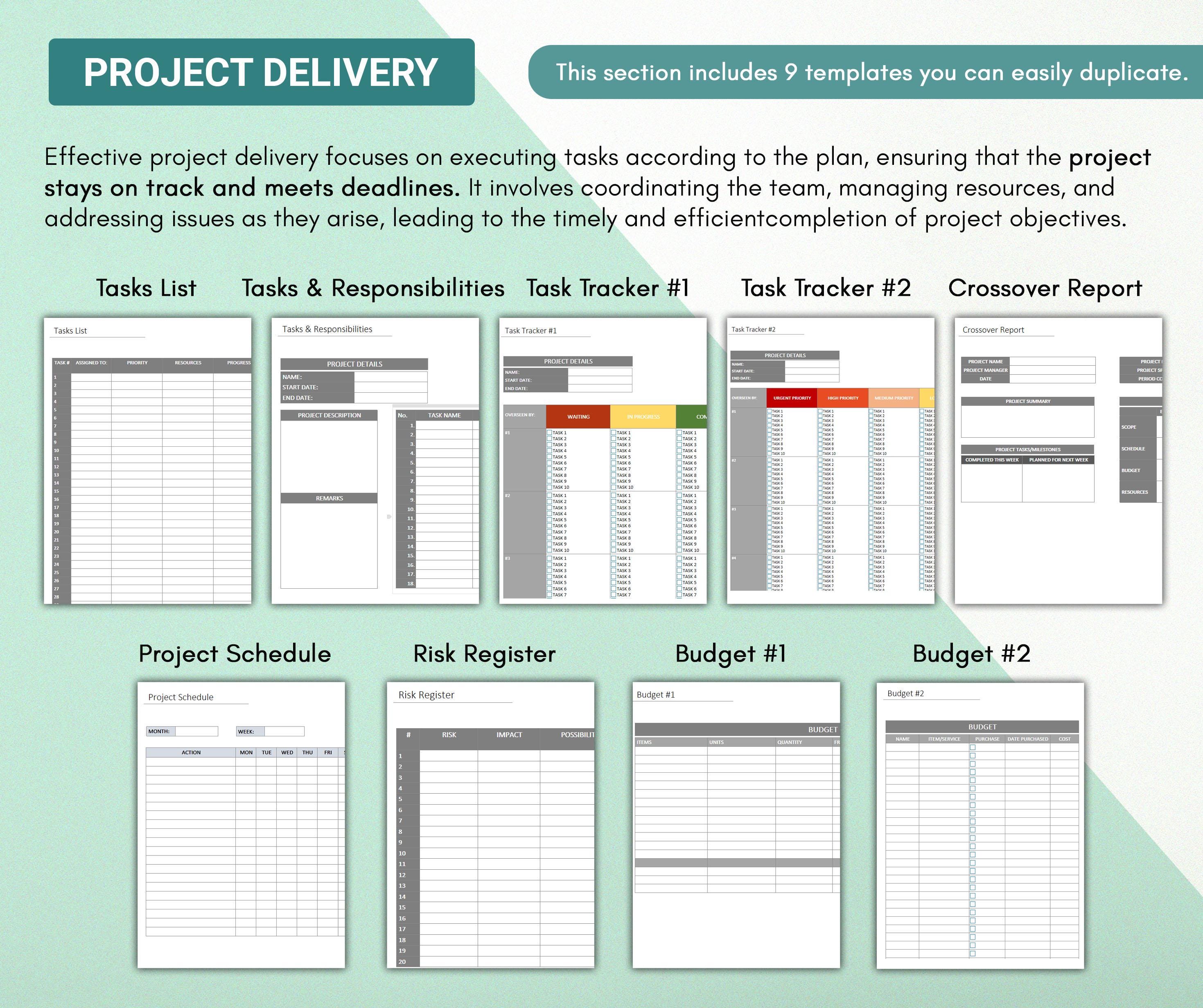 Onenote Project Planner Template: Project Management, Task & Goal ...