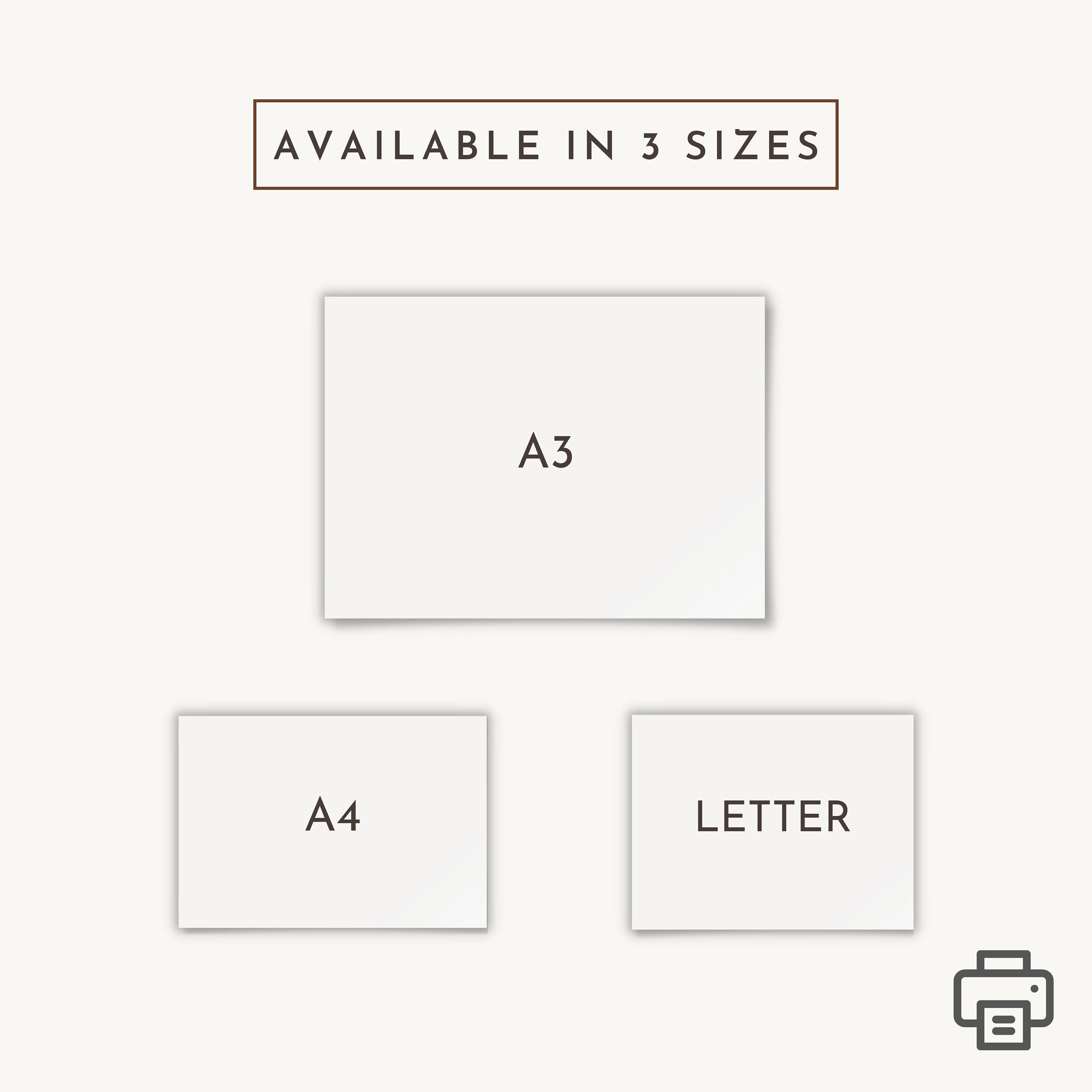 Monthly Habit Tracker Printable: A3 A4 Letter Sizes (digital Download ...