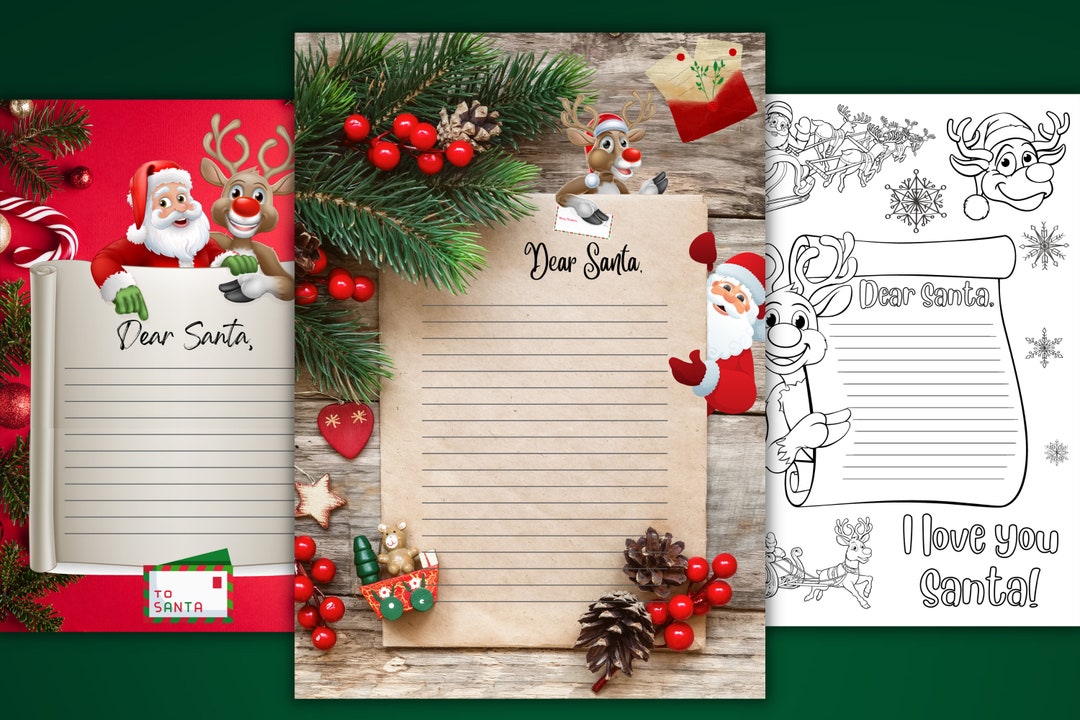 Letters to Santa Activity for Kids and Parents Activity Sheets ...