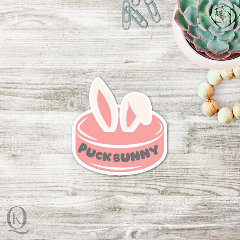 Puck Bunny Vinyl Sticker, Hockey Romance, Sports Romance, Bookish ...