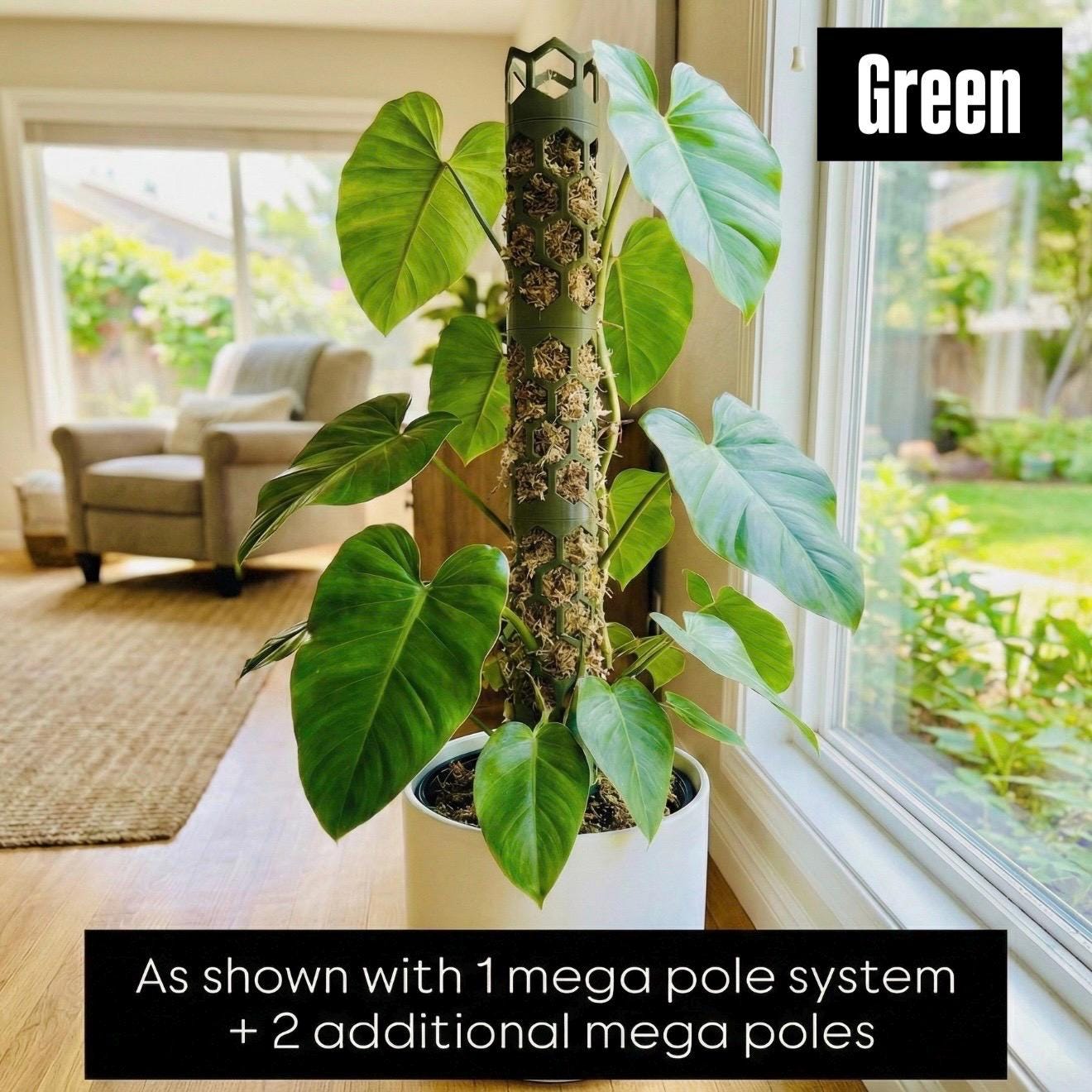 Mega Moss Pole System - Modular & Eco-friendly - Expandable Plant ...