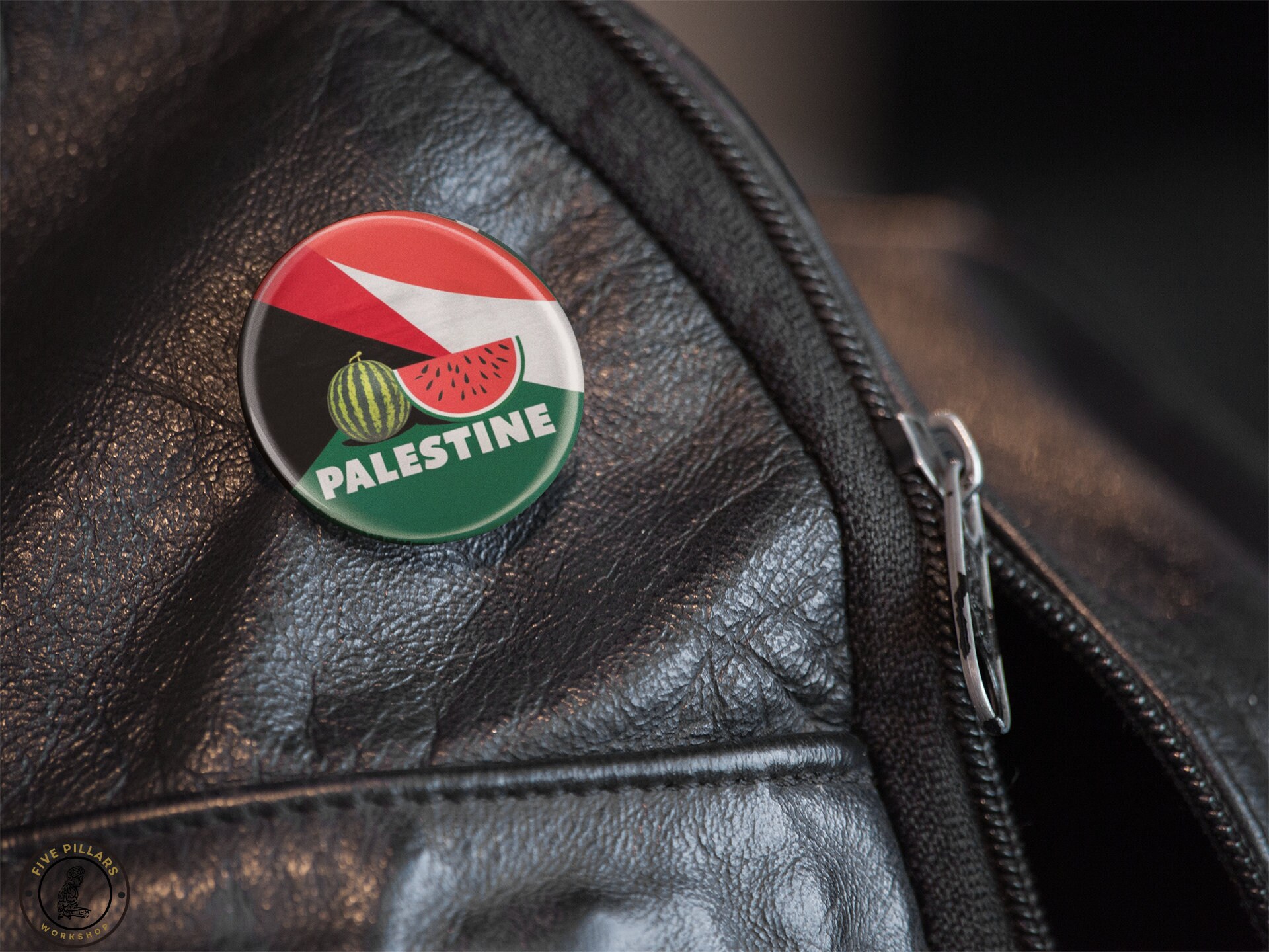 Palestine Watermelon Pin for Backpack Jacket Metal Safety Button Pin ...