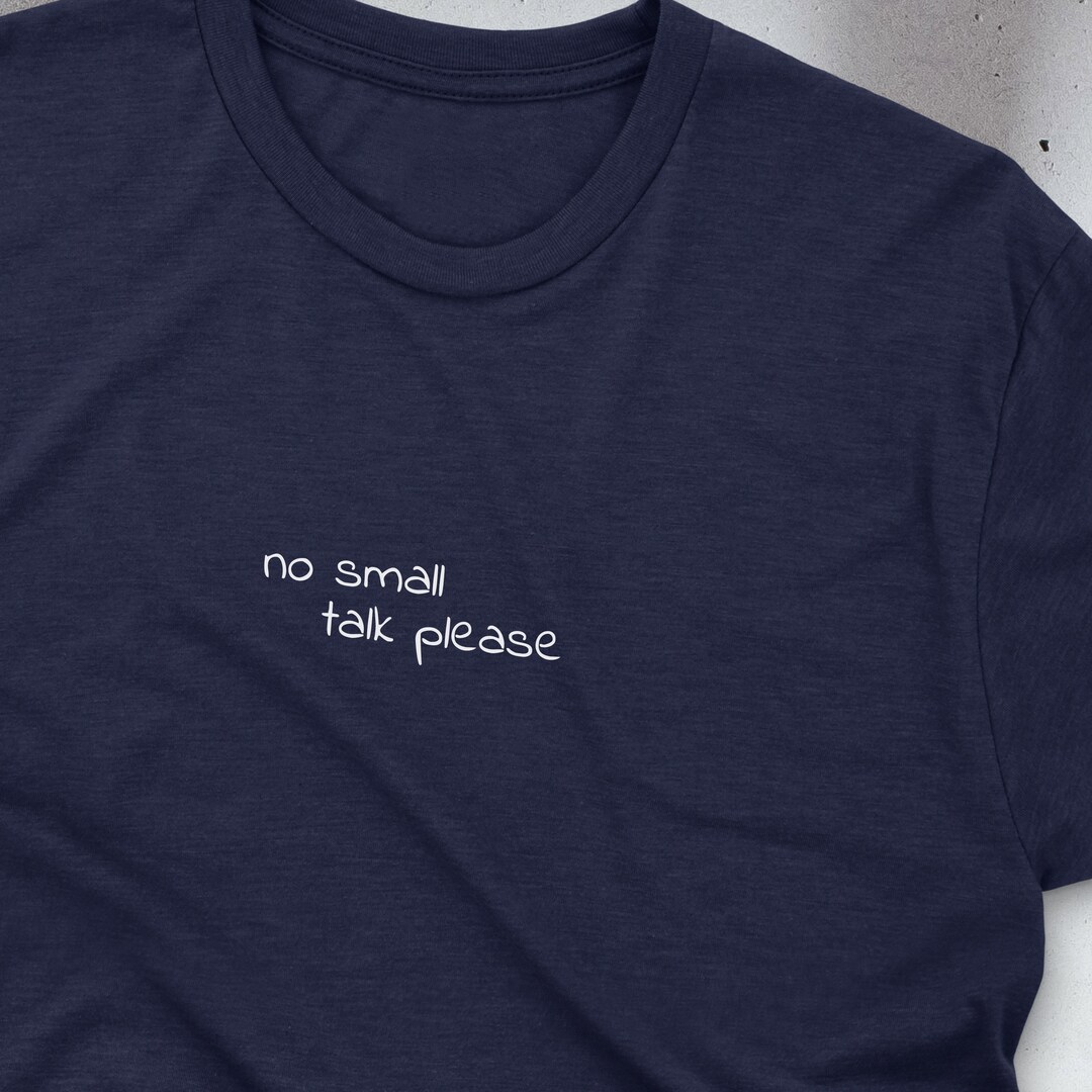 No Small Talk Please Office Lovers Funny Sarcastic - Etsy