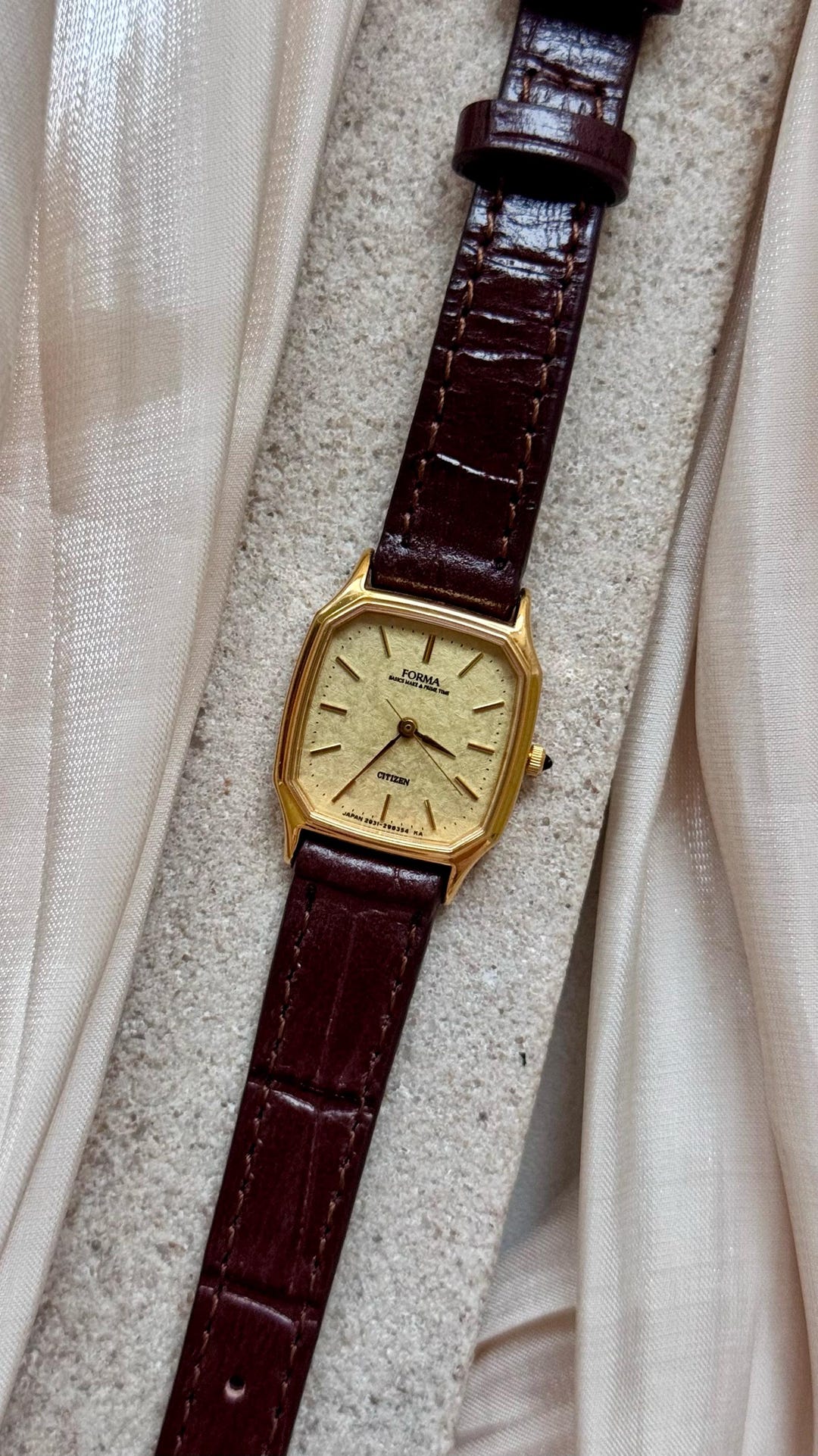Vintage Citizen Forma Watch 1996 - Gold Plated - Etsy