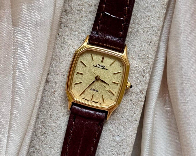 Vintage Citizen Forma Watch 1996 - Gold Plated - Etsy