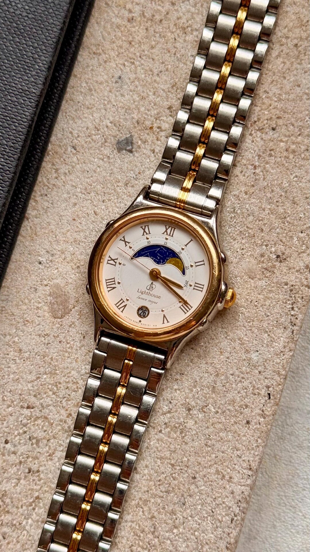 Citizen Lighthouse Moonphase Vintage Watch - Etsy