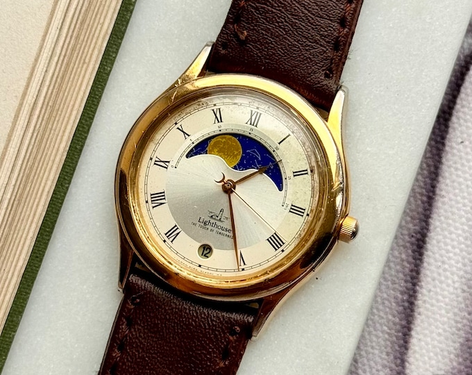 Citizen Lighthouse- Moonphase Watch - Etsy