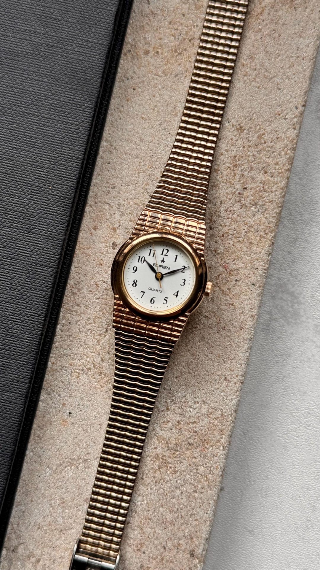 Buren Vintage Watch Champagne Gold - Etsy