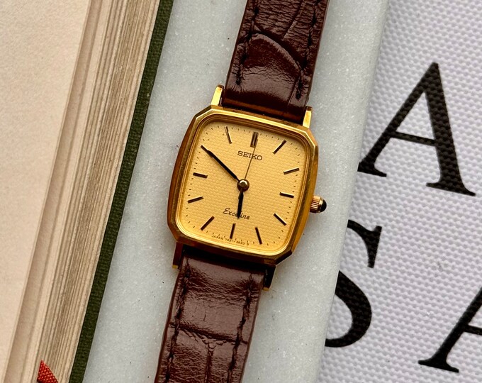 Seiko Exceline Ladies Watch - 30micron Gold Plated - Etsy