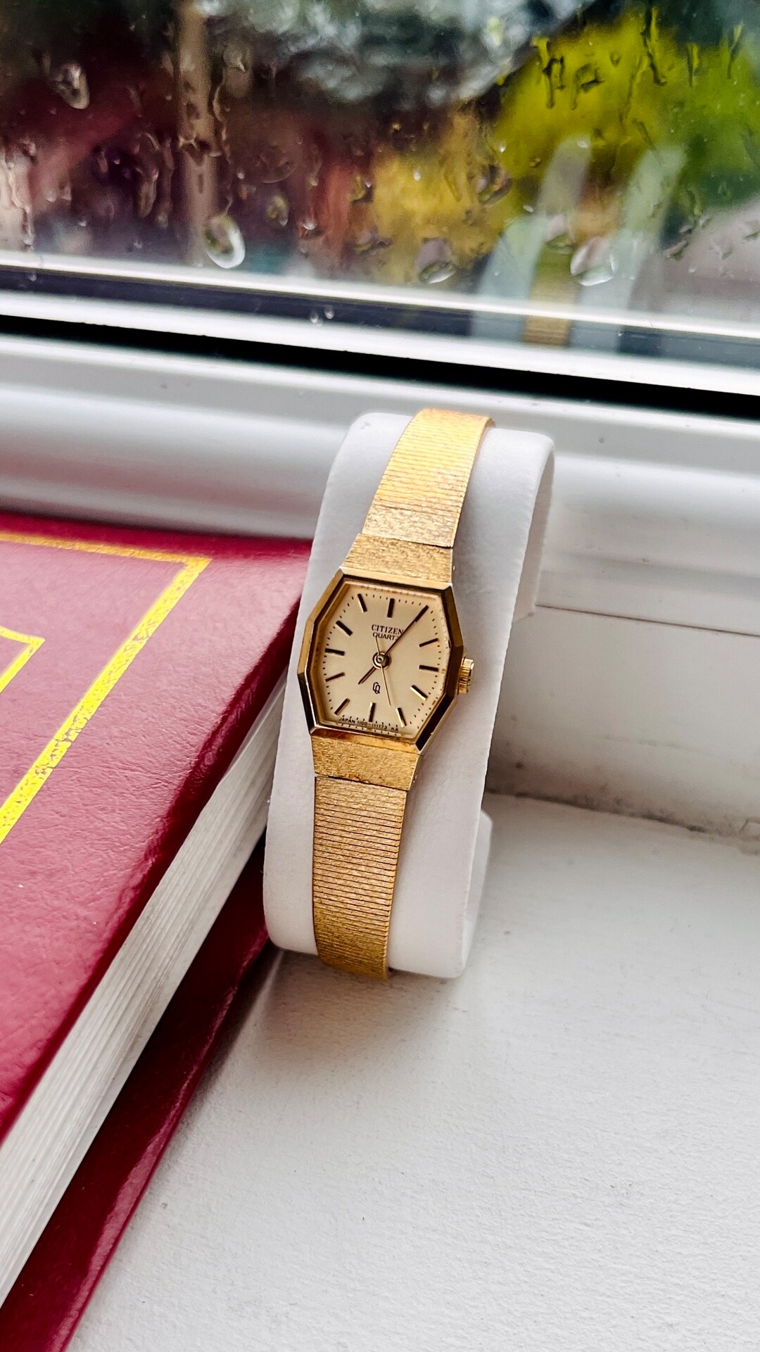 Citizen 18k Gold Plated Watch 1980s - Etsy