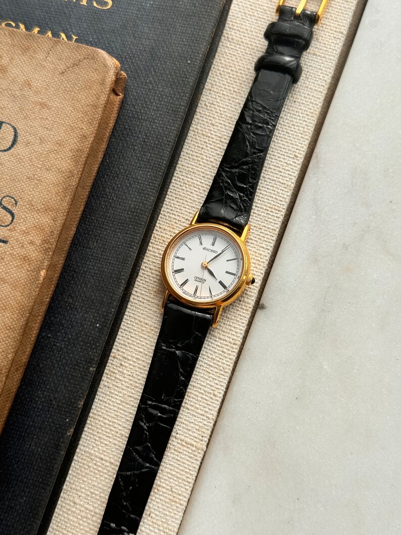 Citizen Exceed Ladies Watch Vintage 1980s Sapphire Glass With Ruby ...