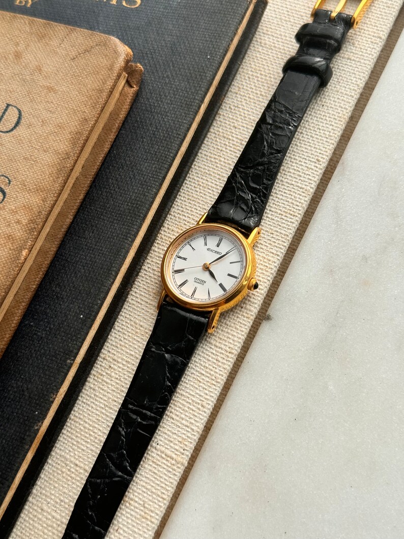 Citizen Exceed Ladies Watch Vintage 1980s Sapphire Glass With Ruby ...