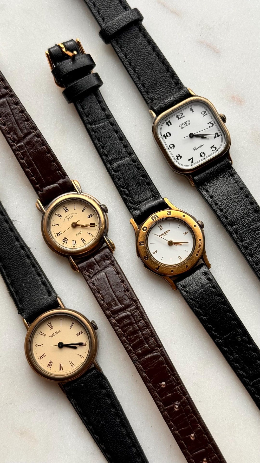 Antique Brass Watch Collection All Working in Good Vintage Condition - Etsy