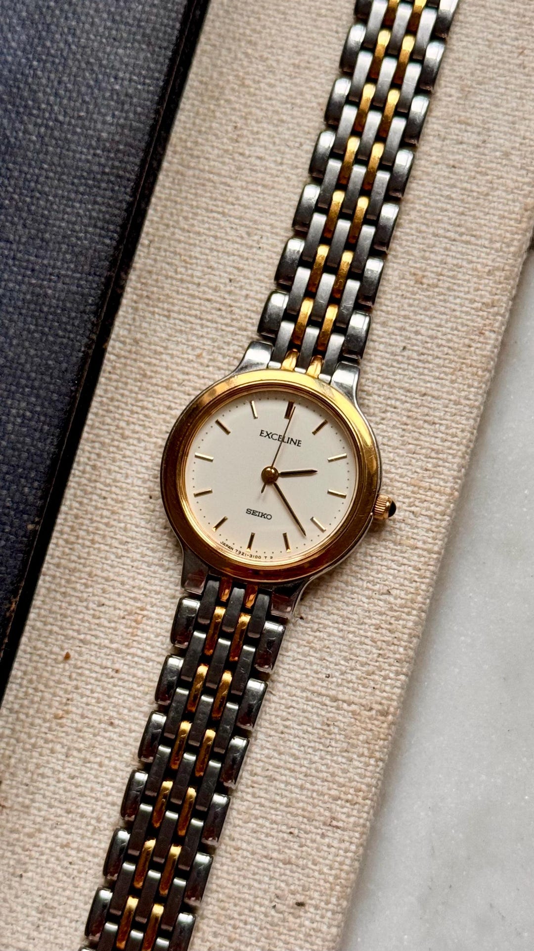 Vintage Seiko Exceline Two-tone Watch - Etsy