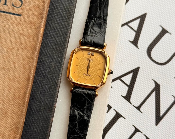 Seiko Exceline Ladies Watch - Gold Plated - Etsy