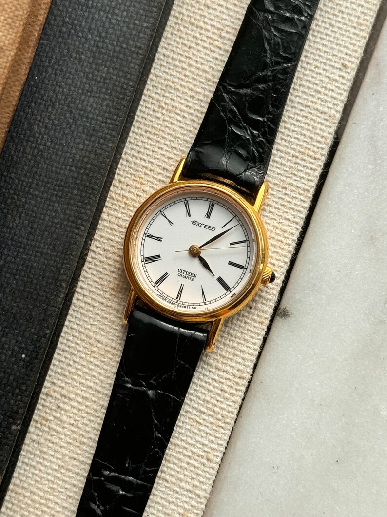 Citizen Exceed Ladies Watch Vintage 1980s Sapphire Glass With Ruby ...