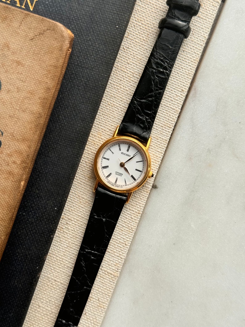 Citizen Exceed Ladies Watch Vintage 1980s Sapphire Glass With Ruby ...