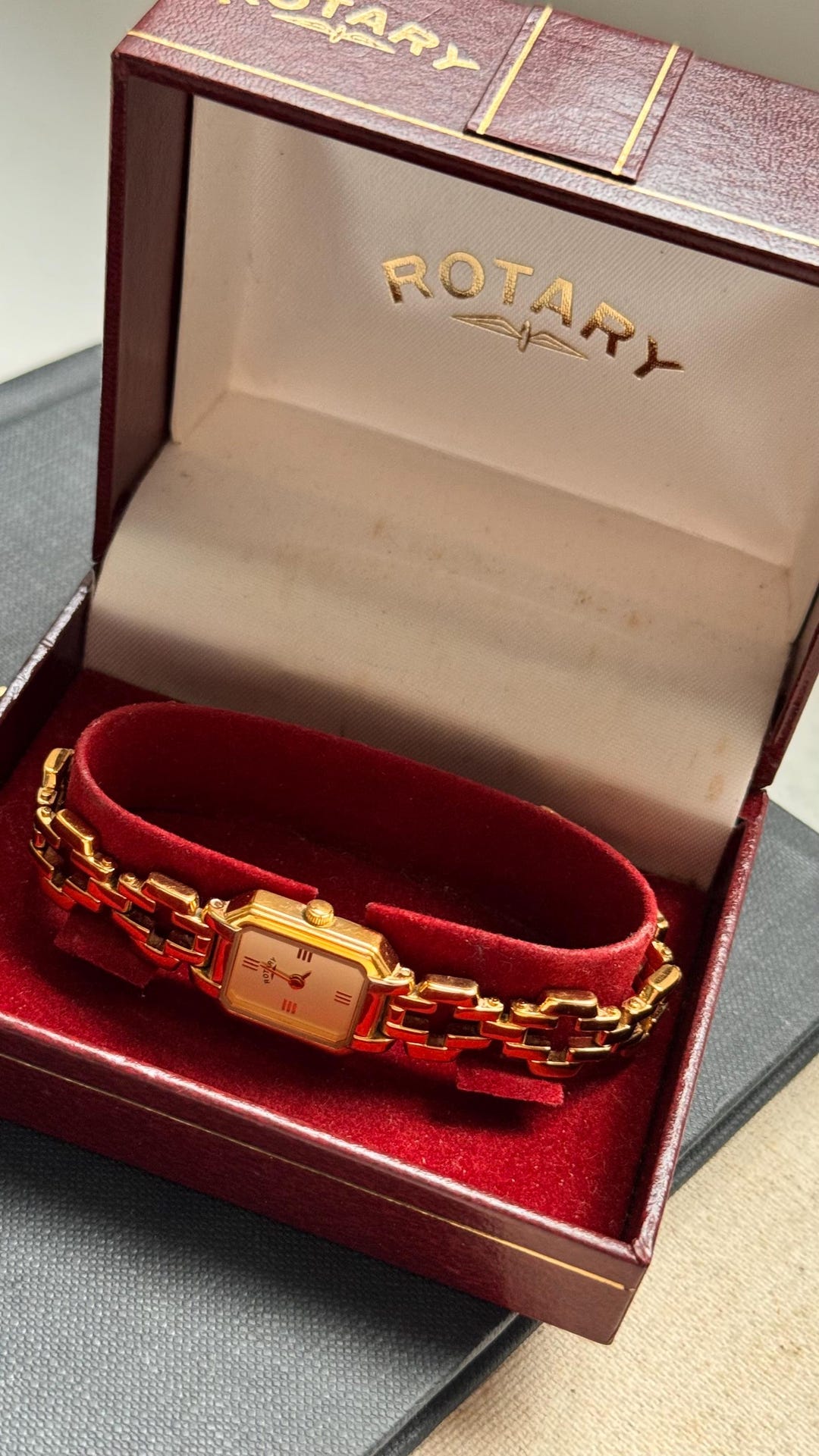1980s Boxed Rotary Vintage Watch Gold Plated - Etsy