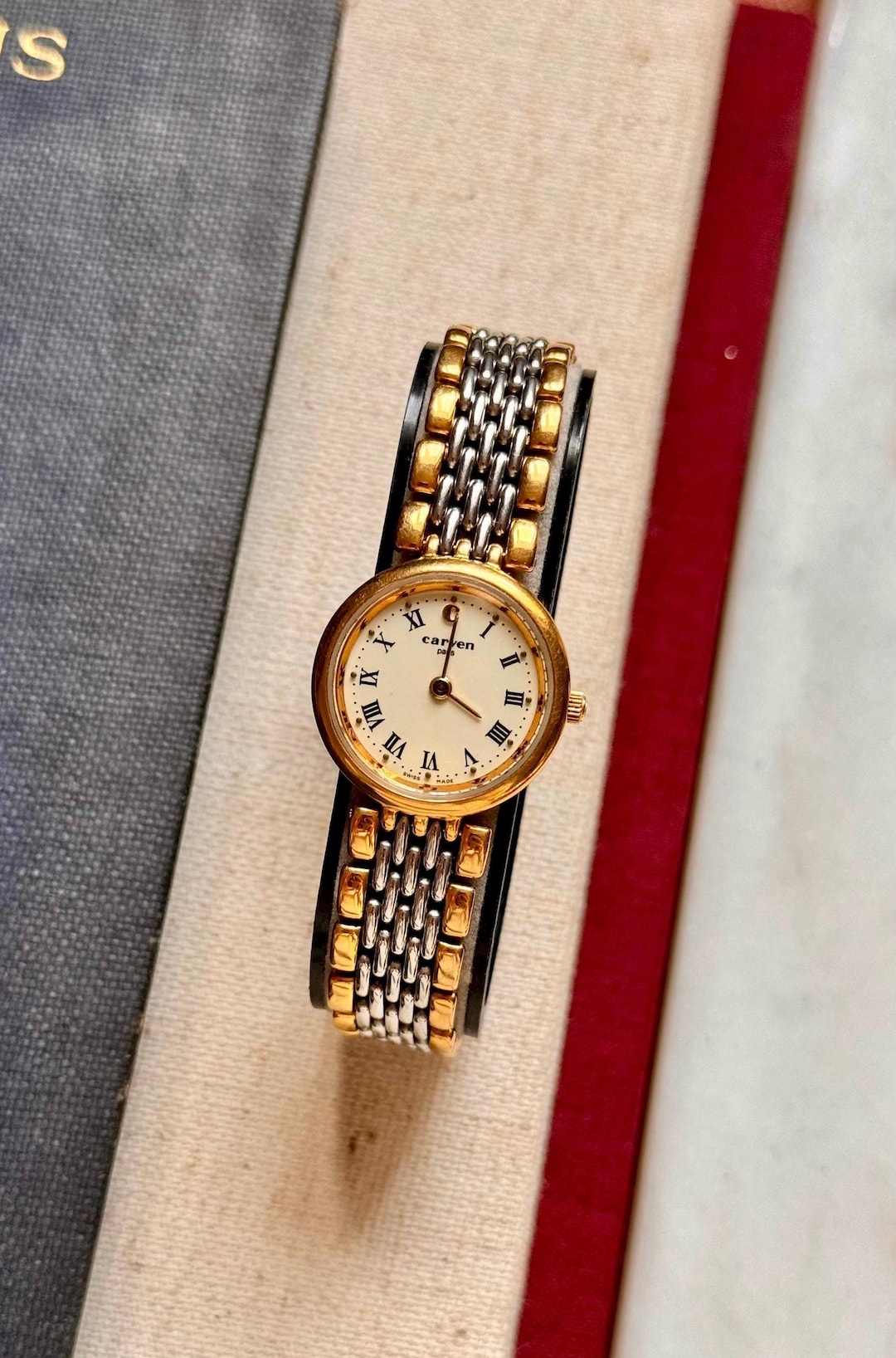 Vintage Carven Paris Two-tone Watch - Etsy