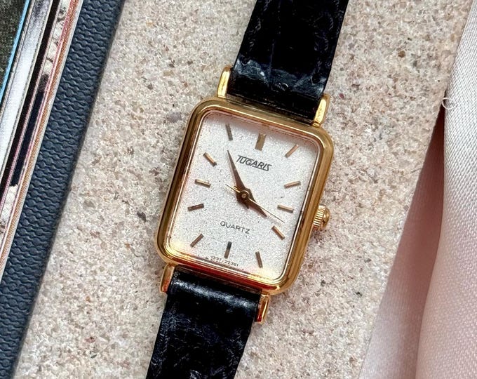 Tugaris Vintage Watch Swiss Made - Gold Plated - Etsy