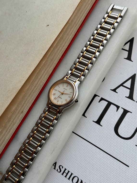 Vintage Seiko Exceline two-tone watch - Gem