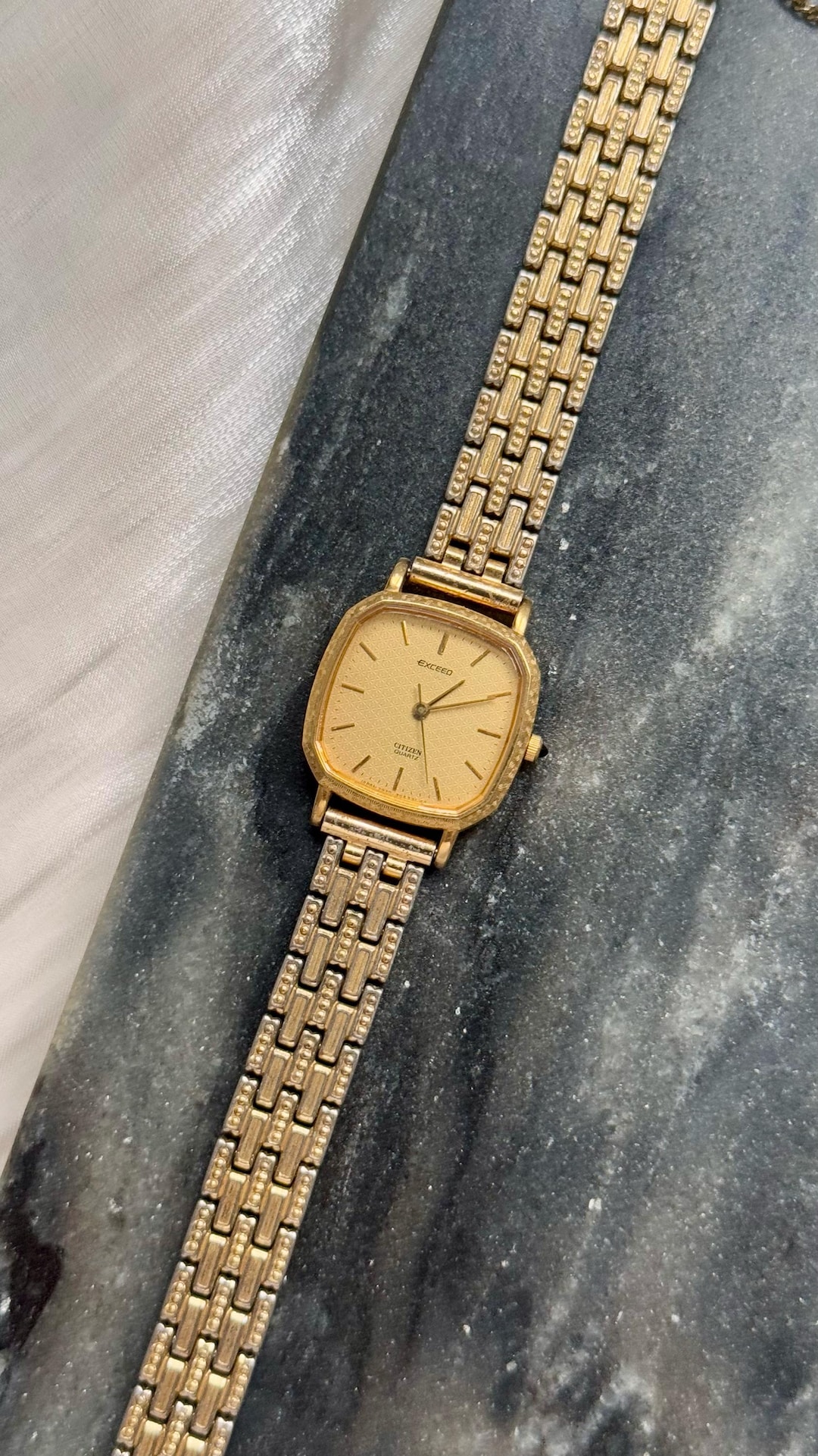 Citizen Exceed Vintage Watch - 30 Micron Gold Plated - Etsy