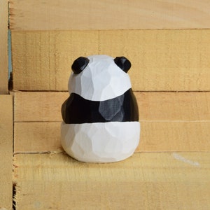 Handcrafted Wooden Panda Figurine - Etsy