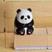 Handcrafted Wooden Panda Figurine - Etsy