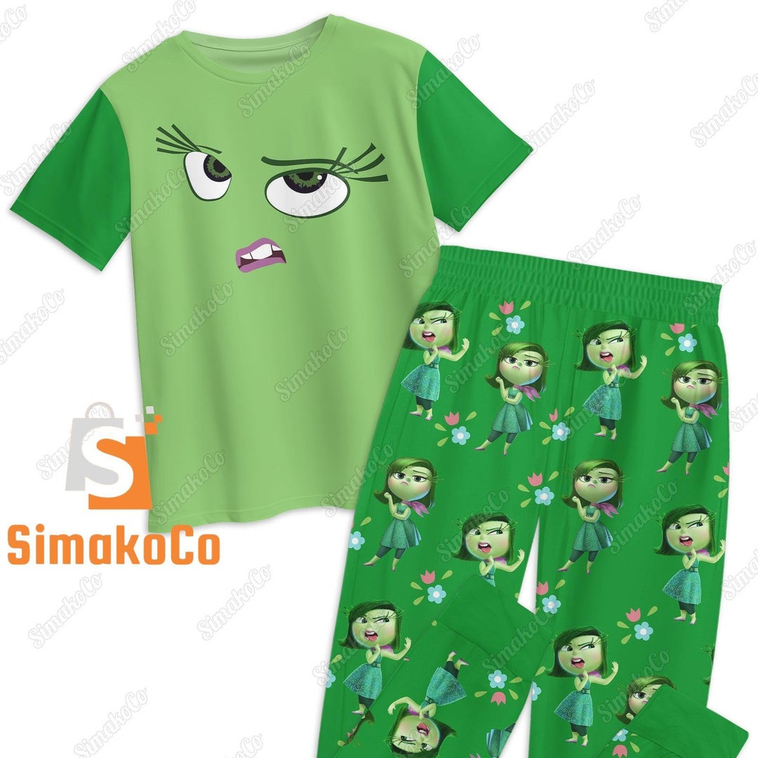 Disgust Inside Out T-shirt and Pants, Disgust Pajamas, Disgust Inside ...