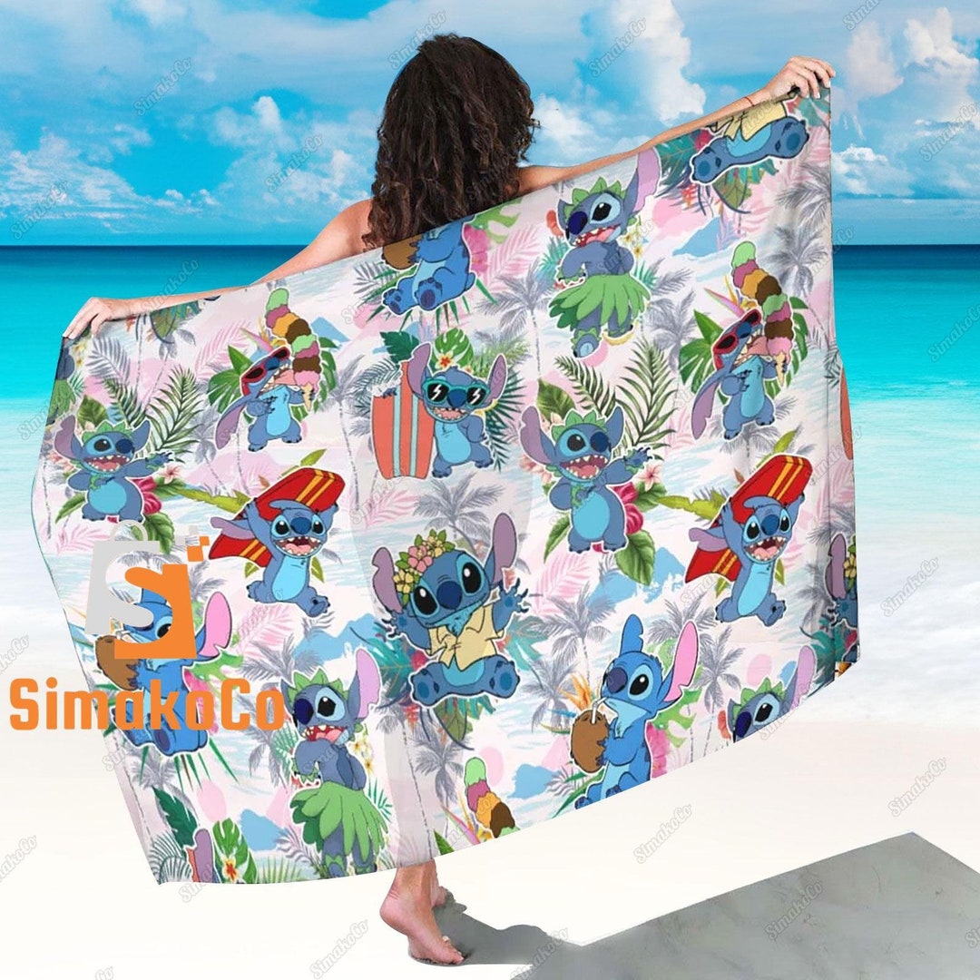 Stitch Beach Towel, Beach Towel, Stitch Towel, Stitch Bath Towel, Bath ...