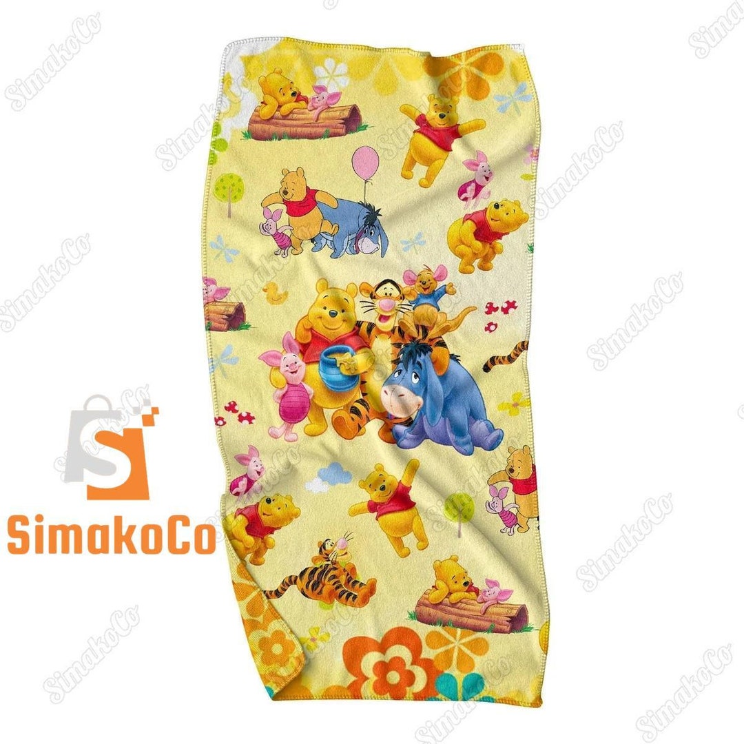 Winnie the Pooh Beach Towel, Winnie the Pooh Bath Towel, Winnie the ...