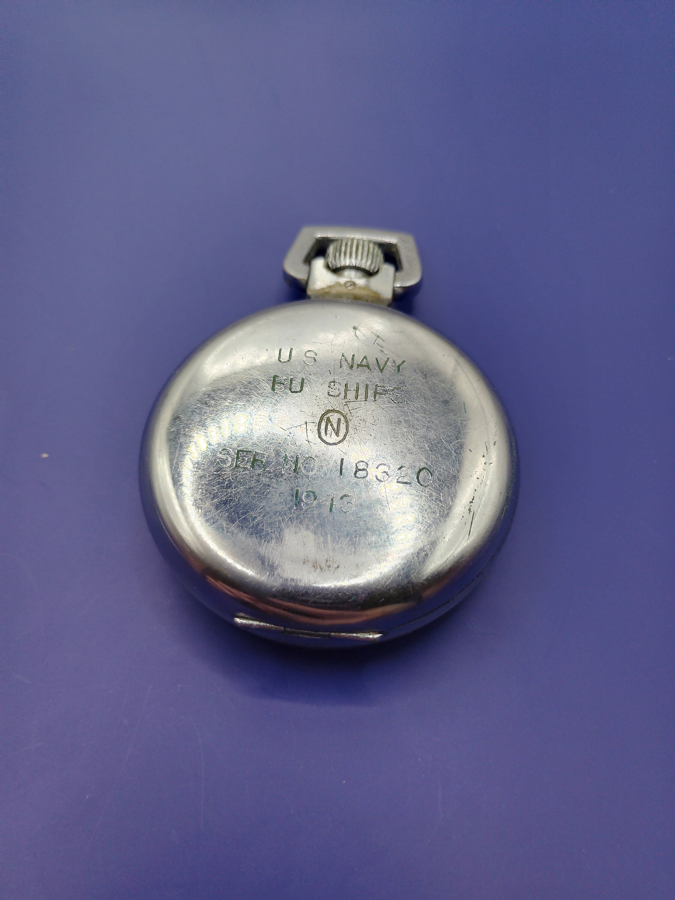 WWII Torpedo and Depth Charge Timer Watch. Has Bu Ships Number on the ...