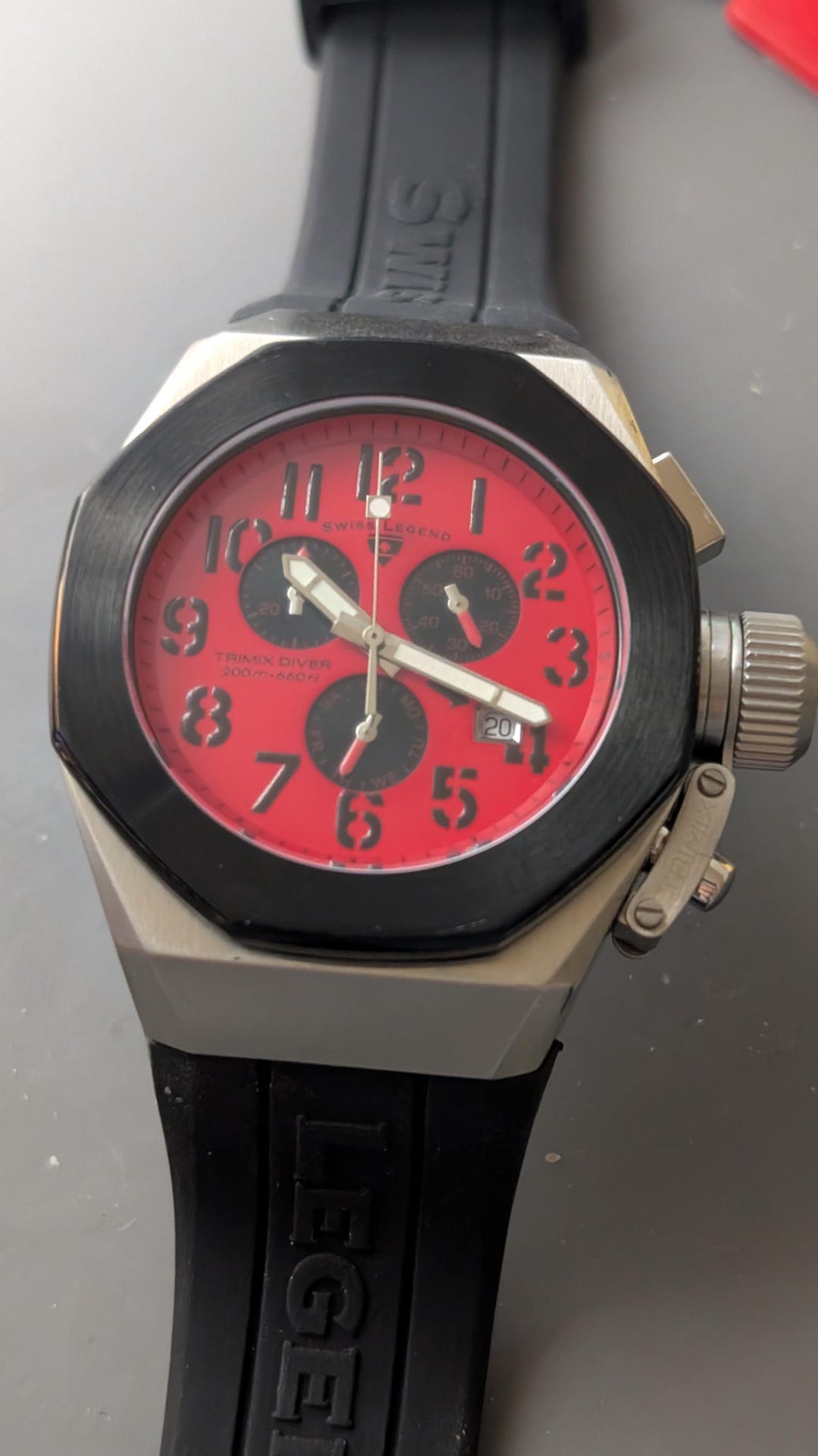 New Swiss Legend Diver Watch. Has Tag and Plastic on Back. Very Well ...