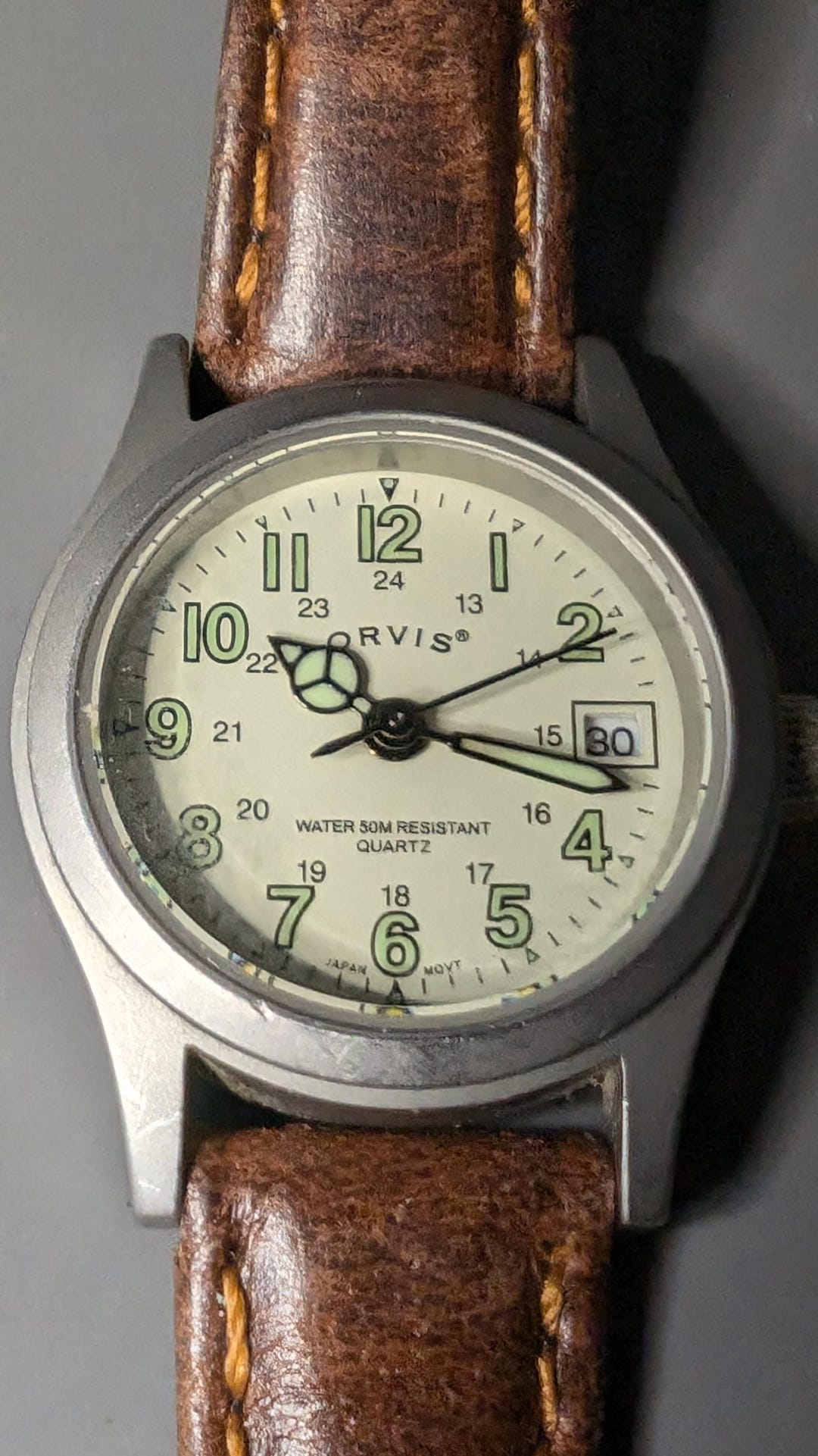 Vintage Ladies Orvis Field Watch With Leather Band and New Battery ...