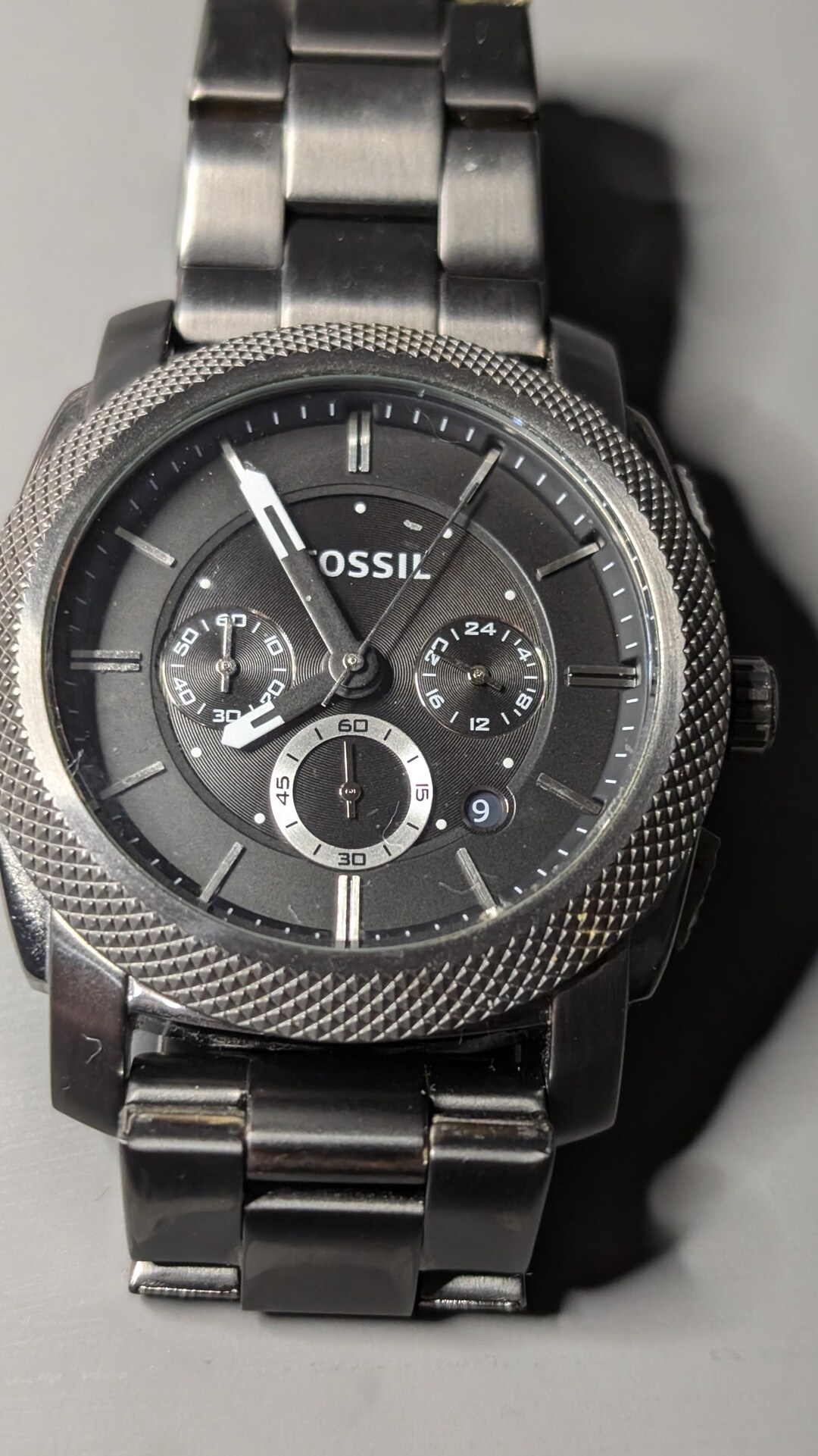 Heavy Fossil Diver Style Watch With a New Battery. Very Clean Watch ...