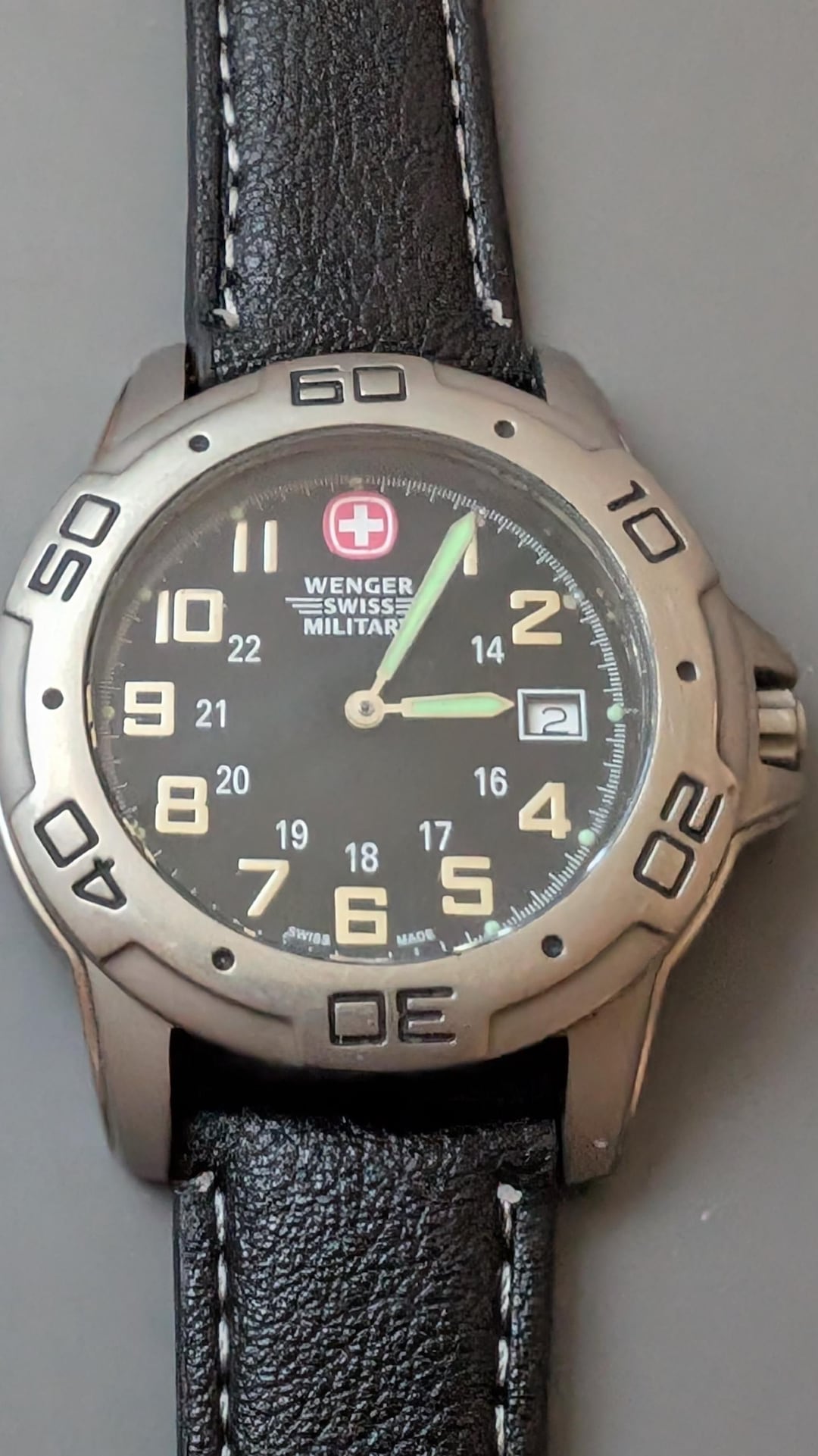 Vintage Wenger Swiss Military Diver Style Watch With New Movement and ...