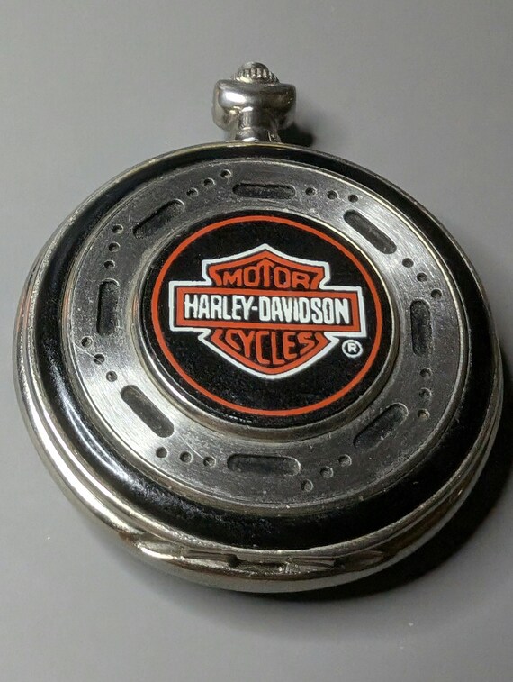 Harley-Davidson Franklin mint quartz pocket watch. In… - Gem