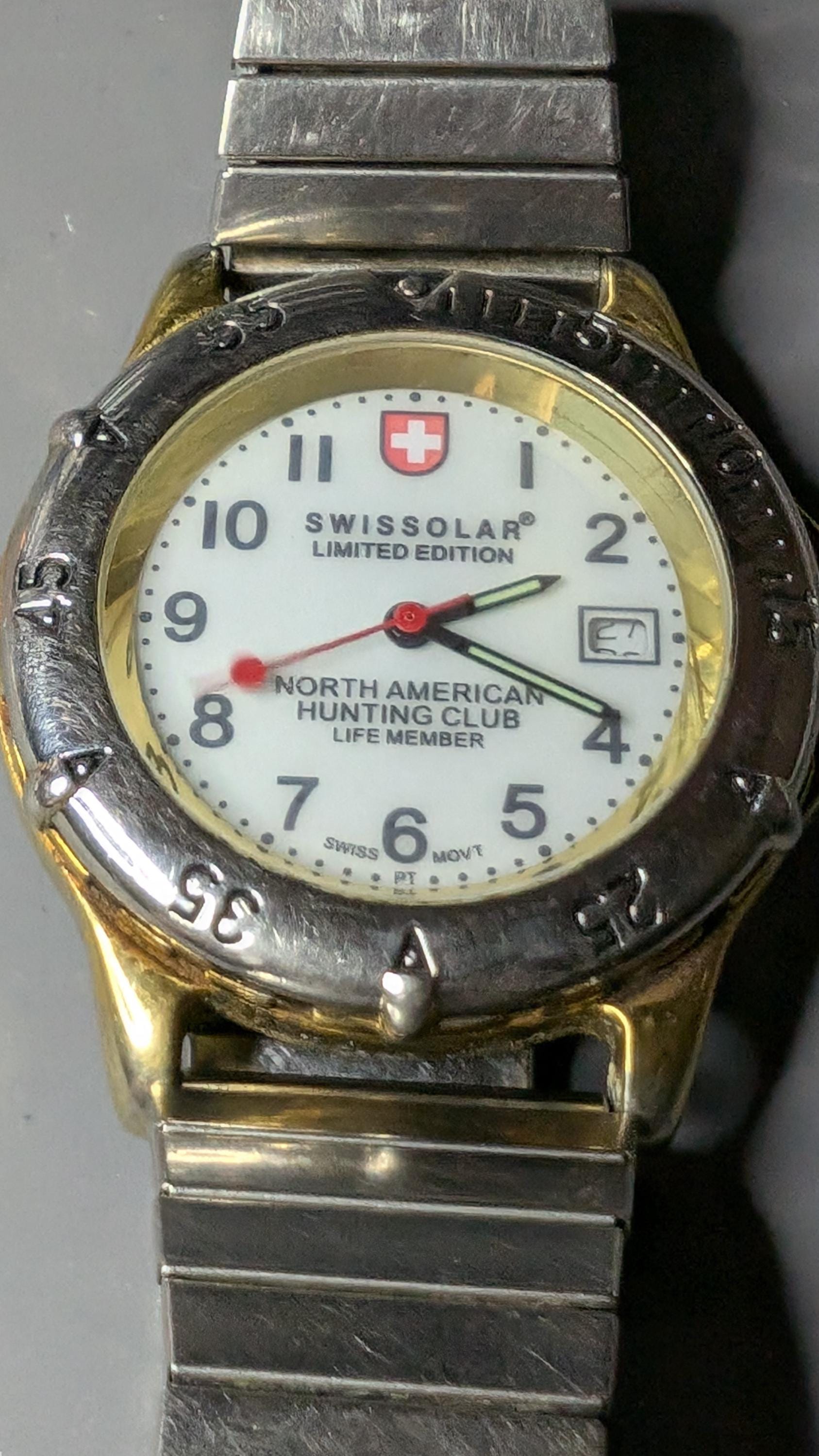 Le Jour Swiss Solar Limited Edition Quartz Watch. Has Original Band and ...