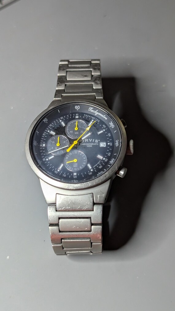 Rare Titanium Orvis chronograph quartz watch with new… - Gem