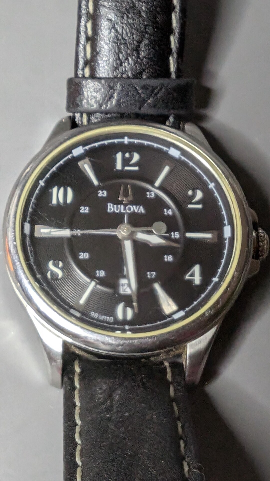 Bulova Quartz Field Style Watch With New Battery and Original Bulova ...