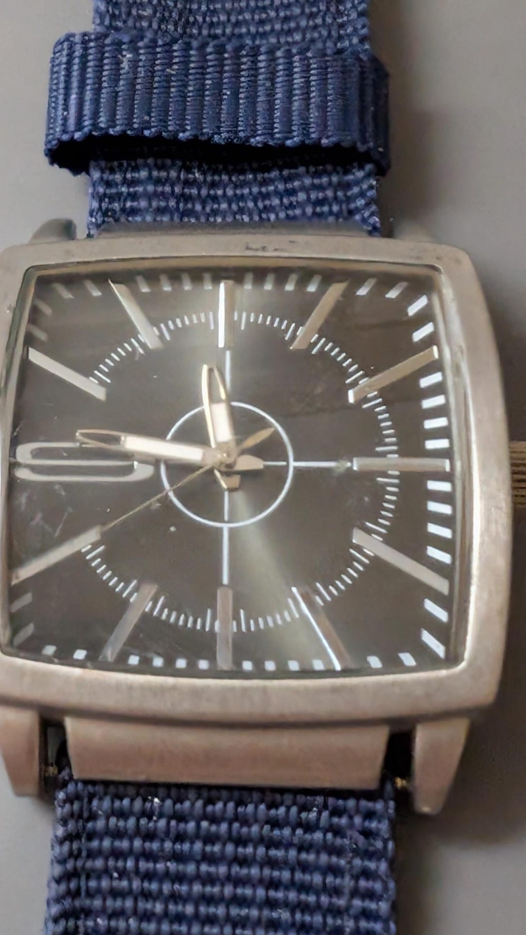 Vintage Mossimo Quartz Watch With New Battery and New Navy Blue NATO ...