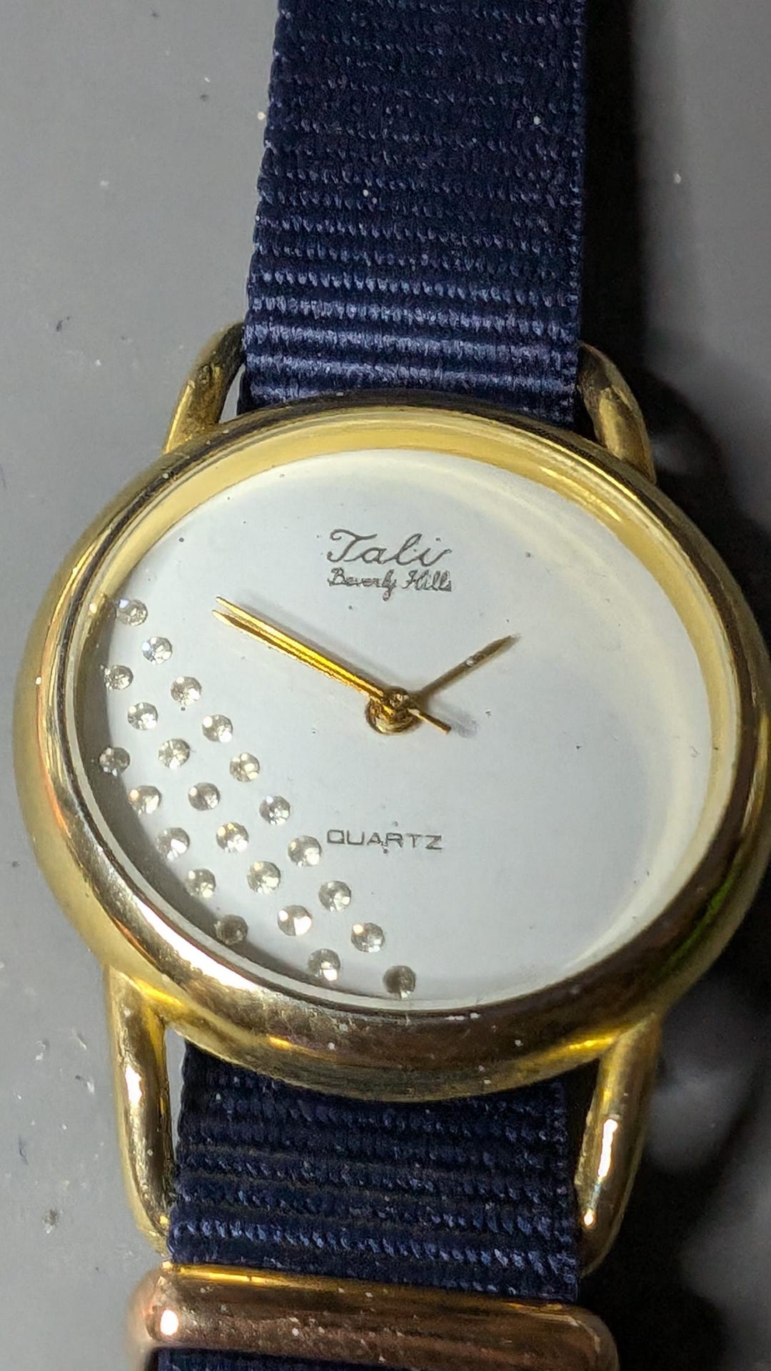 Tali of Beverly Hills Quartz Watch With New Battery and New Navy Blue ...