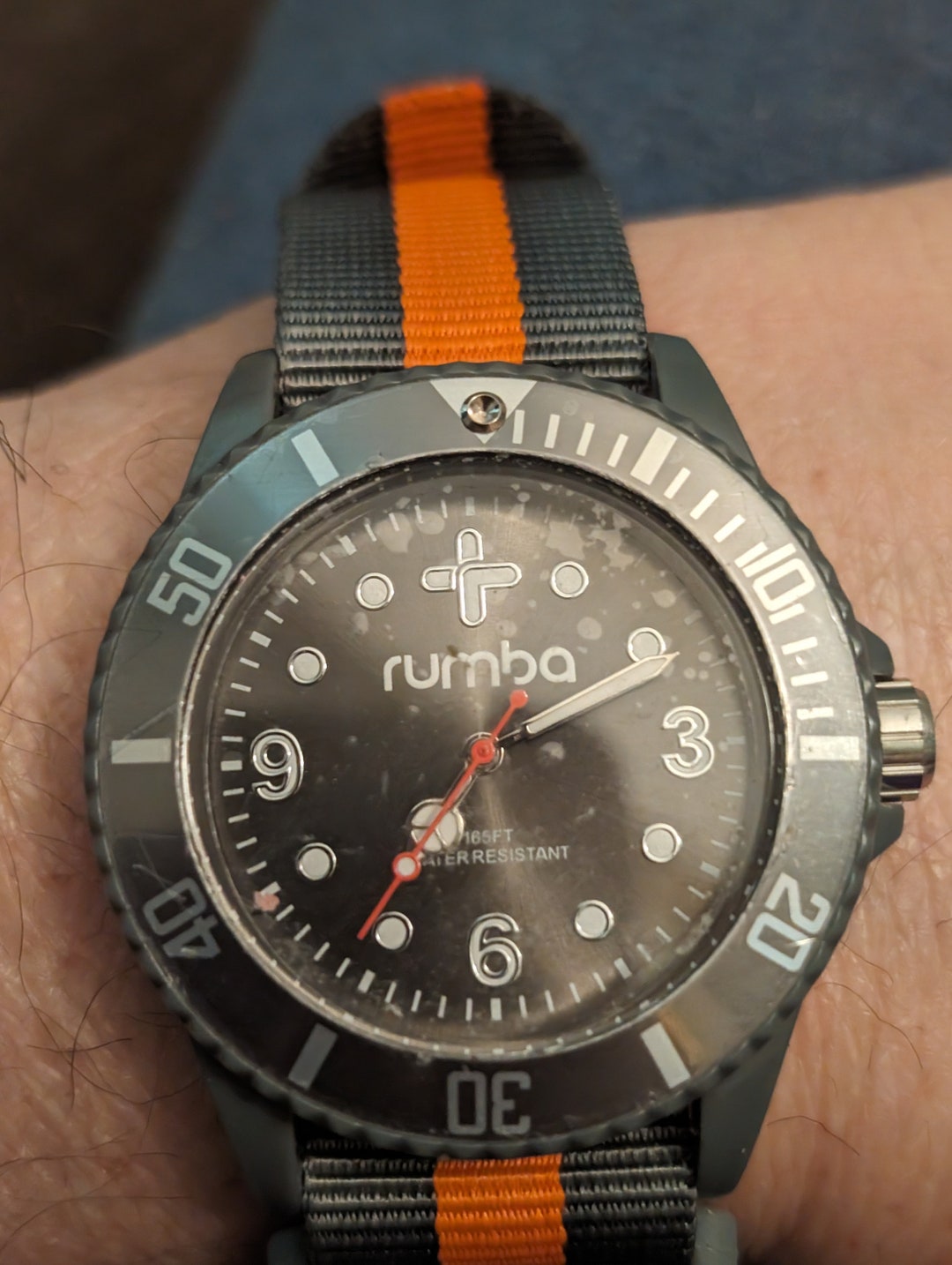 New Rumba Diver Style Quartz Watch With New Battery and New NATO Band ...