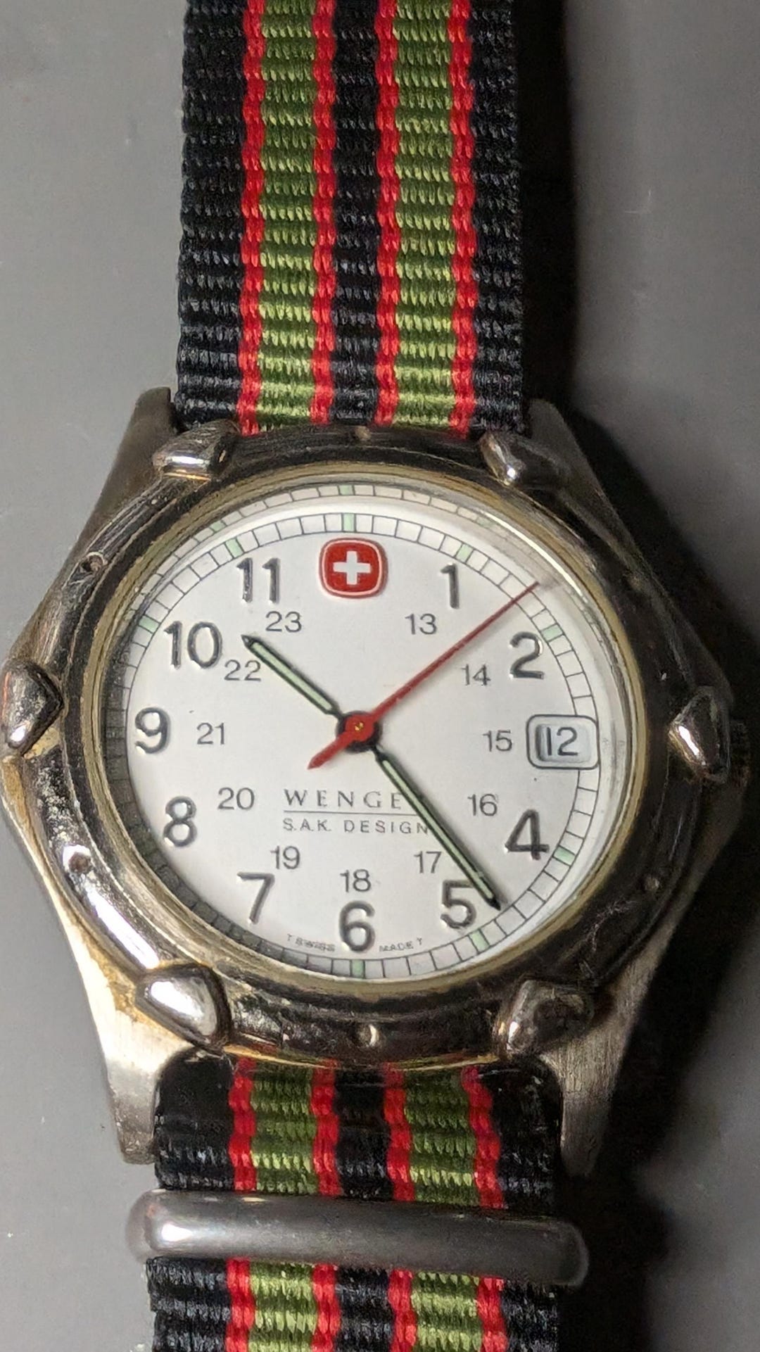 Vintage Swiss Army Quartz Watch With New Battery and New Multicolor ...