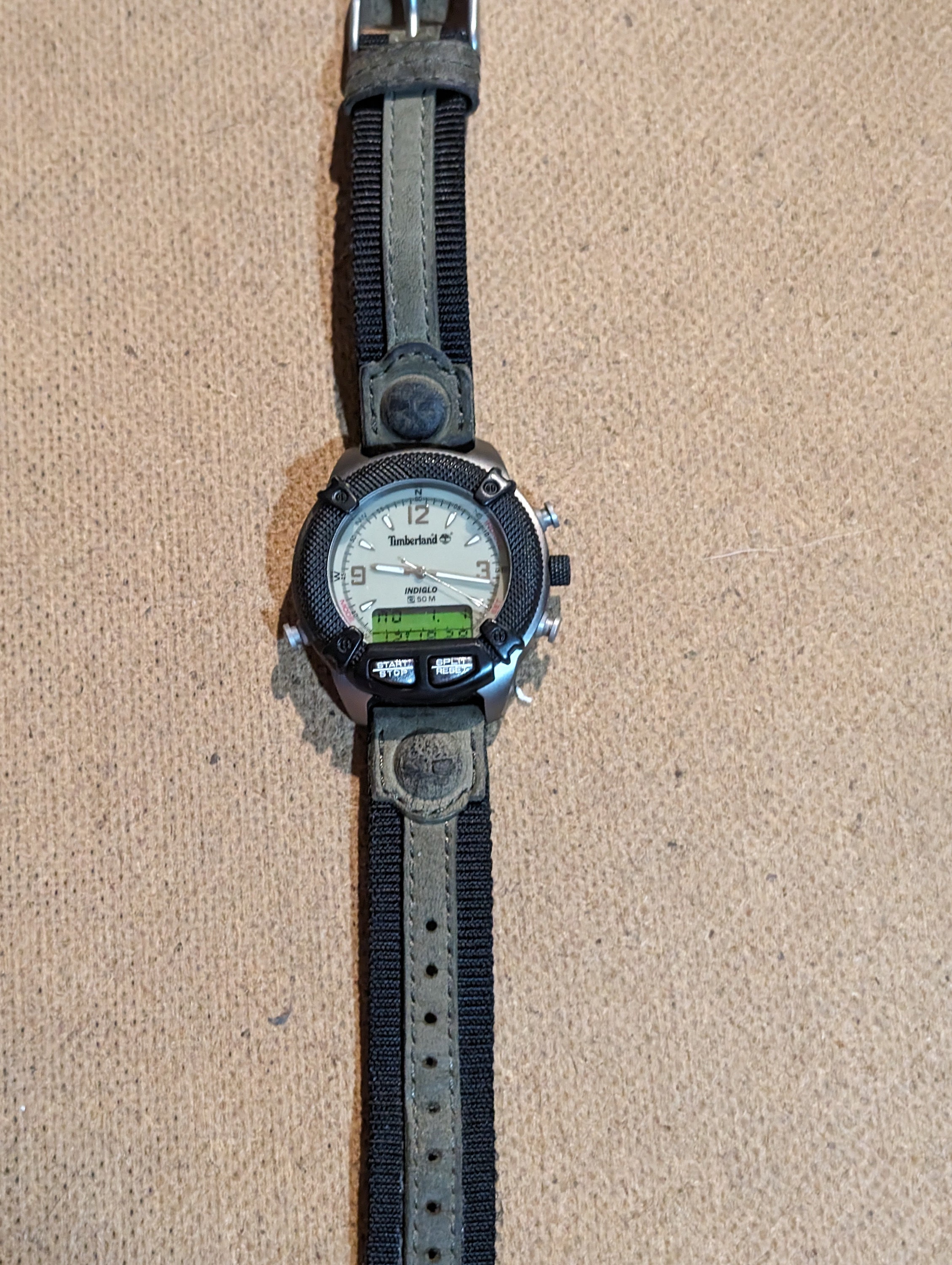 Timberland Indiglo Digital Chronograph Watch With New Battery in ...