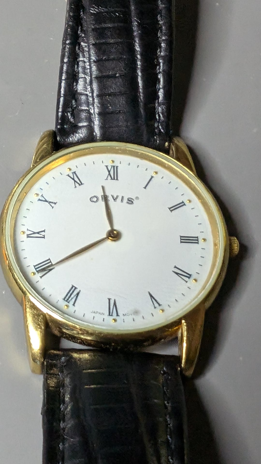 Vintage Orvis Quartz Dress Watch. New Battery and Original Leather Band ...