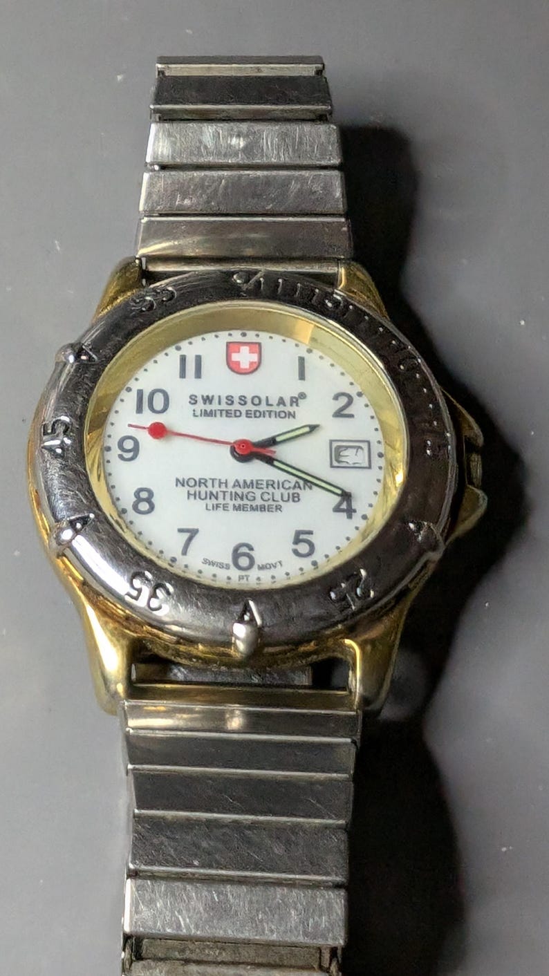 Le Jour Swiss Solar Limited Edition Quartz Watch. Has Original Band and ...